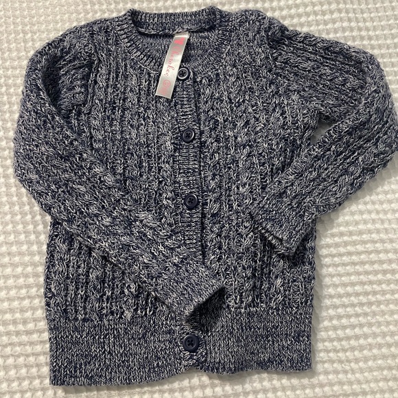 Cherokee | Shirts & Tops | Cherokee Girls Navy Blue Cable Knit Sweater ...